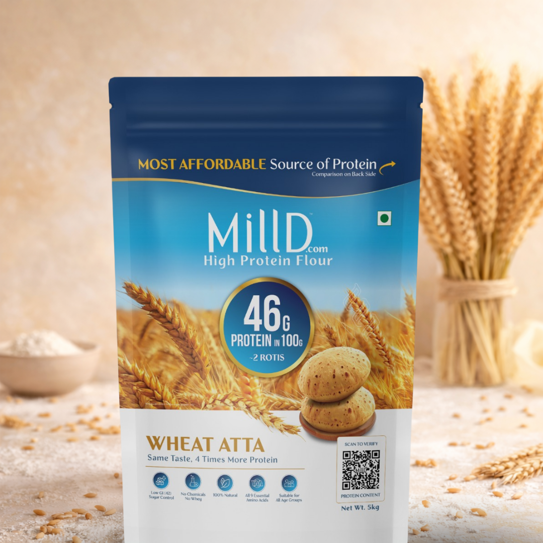 Buy Milld High Protein Atta | Low GI & Affordable Wheat Flour – Milld Store